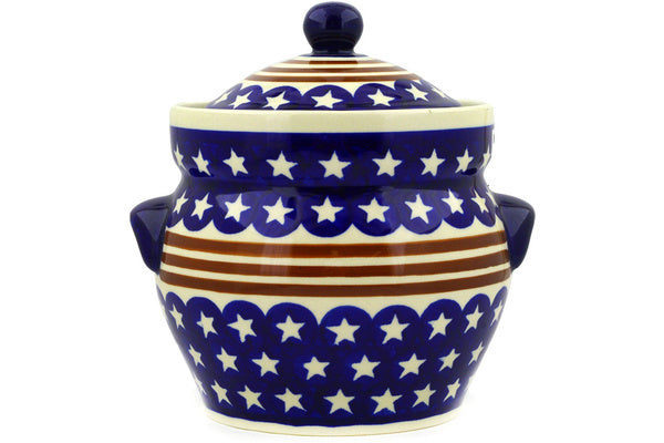 Polish Pottery Fermenting crock pot Stars And Stripes ...